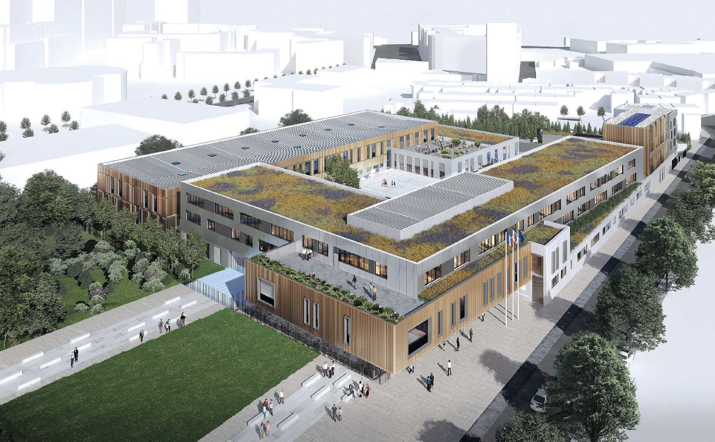 Le lycée Marcel Cachin à Saint-Ouen-Sur-Seine, futur lycée des métiers ...