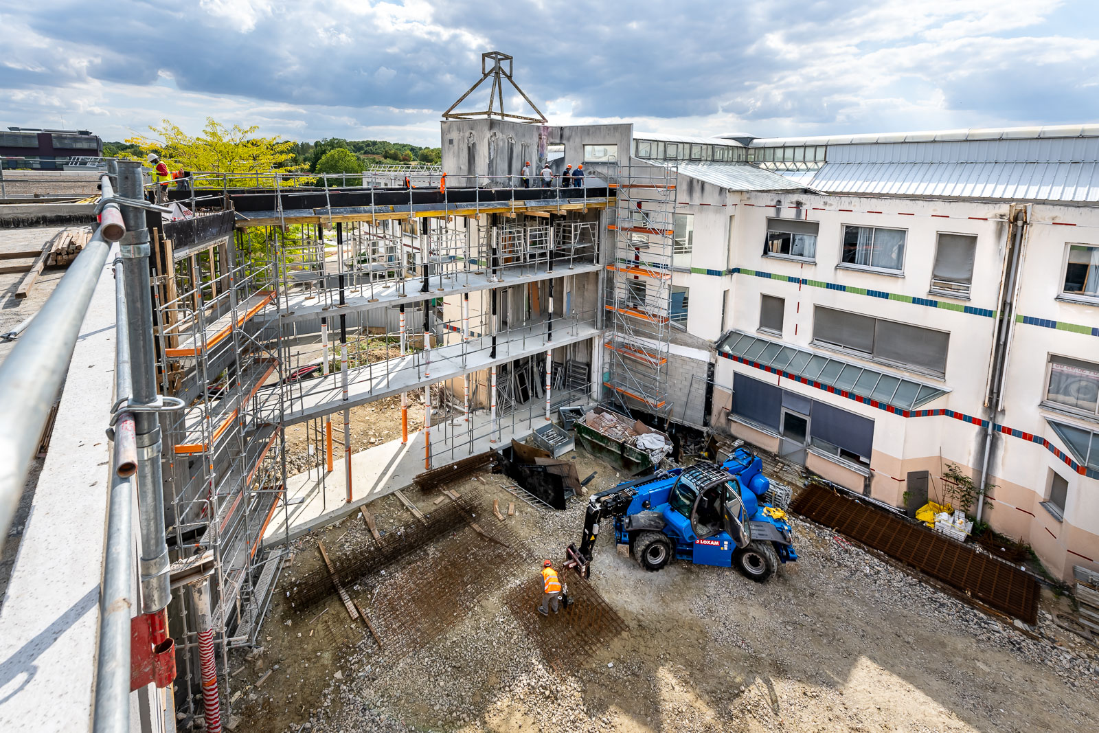 Sur le chantier de restructuration du lycée Jean Moulin à Torcy - IDF ...