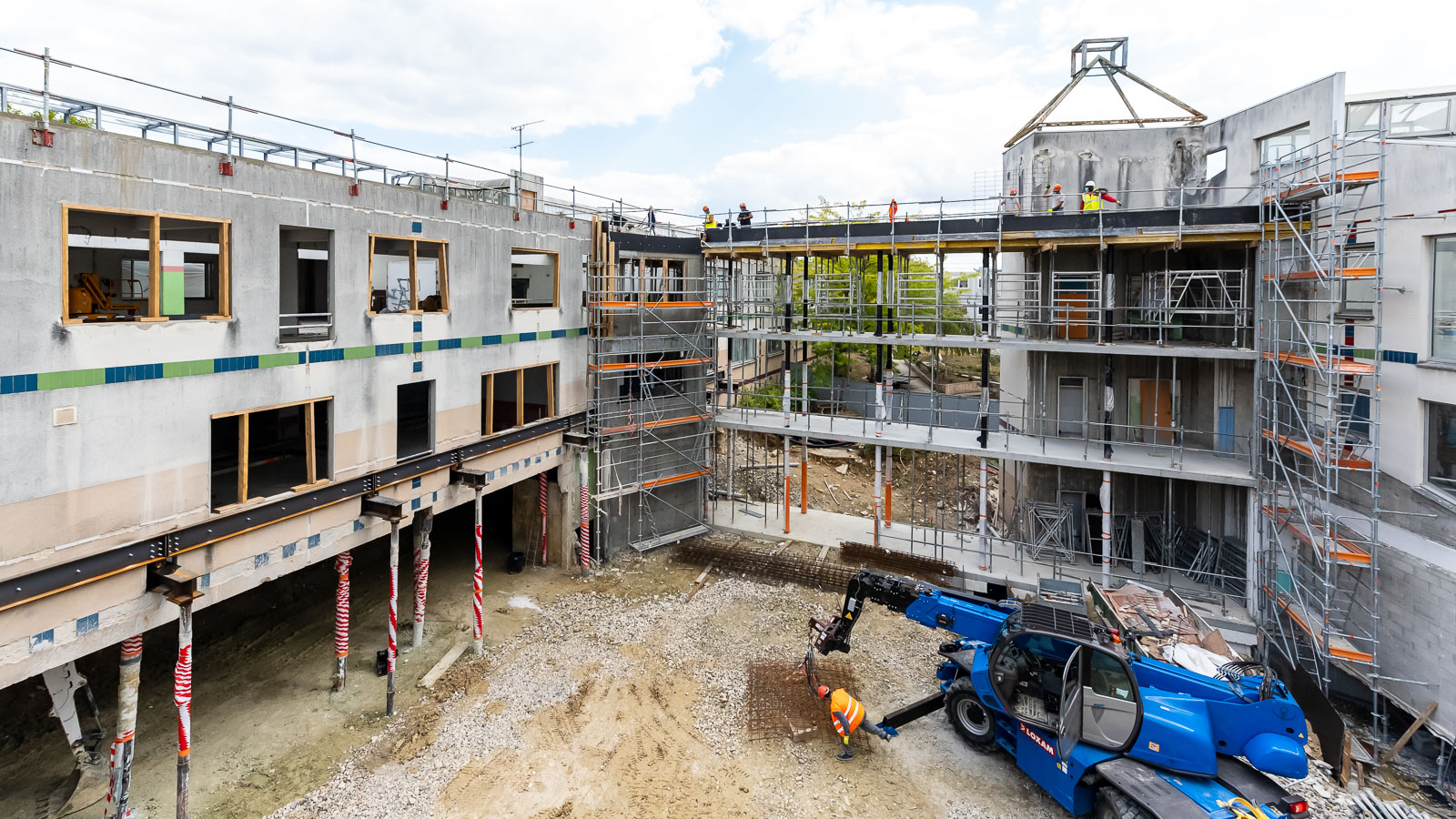 Sur le chantier de restructuration du lycée Jean Moulin à Torcy - IDF ...